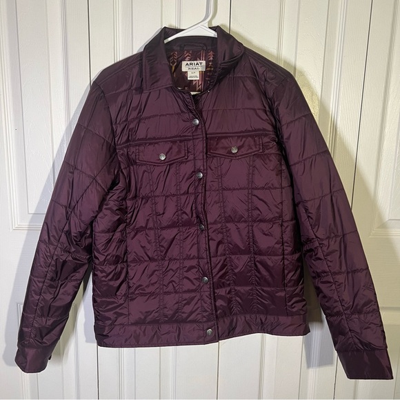 Ariat | Jackets & Coats | Ariat Womens Puffer Jacket Deep Purple | Poshmark